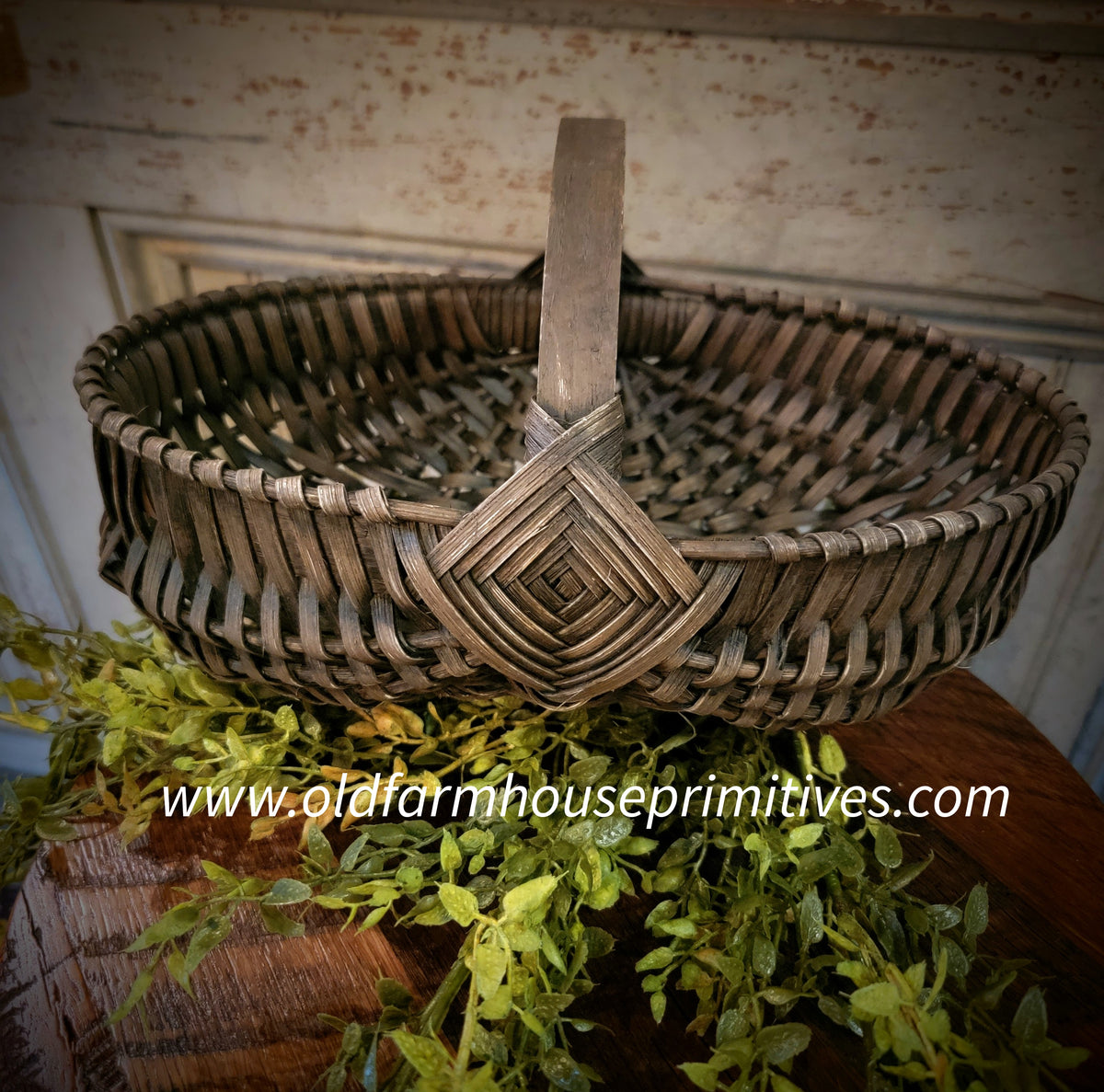 #TAMM-BR Primitive Medium Brown Melon Basket MADE IN THE USA! – Old Farmhouse Primitives