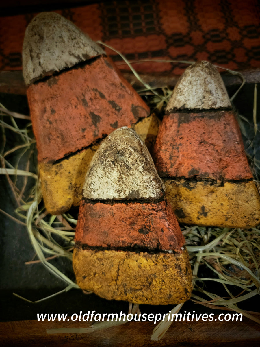 HPCC Primitive Jumbo Paper Mache Candy Corn Bowl Fillers Bag of 3 – Old ...
