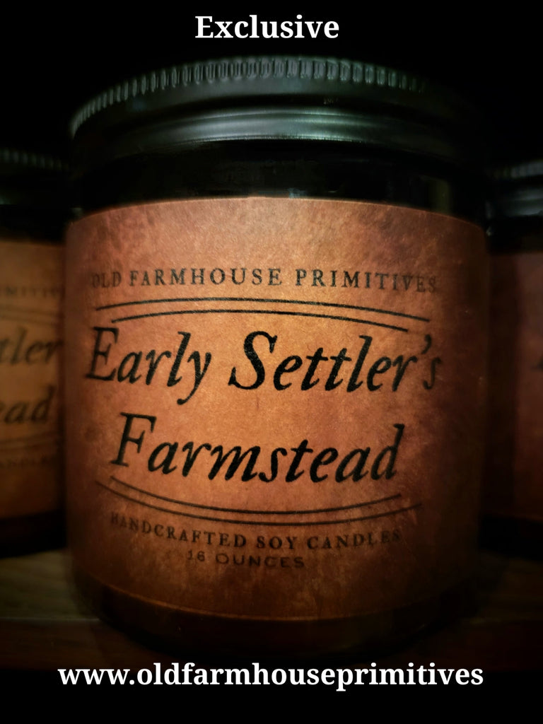 EXCLUSIVE! Old Farmhouse Primitives 16oz Soy Jar Candles ♥️ NEW SCENTS
