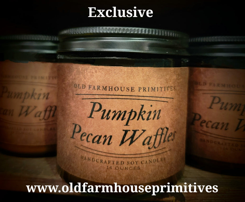 EXCLUSIVE! Old Farmhouse Primitives 16oz Soy Jar Candles ♥️ NEW SCENTS
