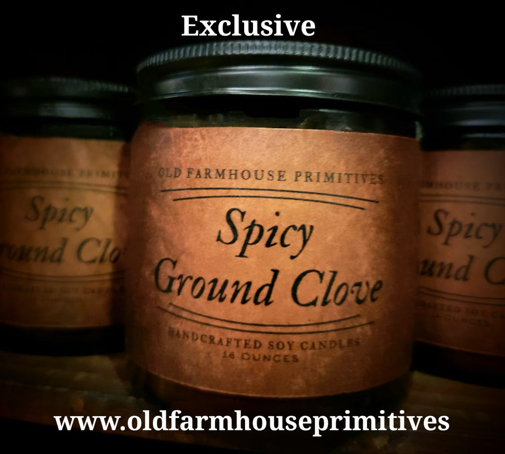 EXCLUSIVE! Old Farmhouse Primitives 16oz Soy Jar Candles ♥️ NEW SCENTS