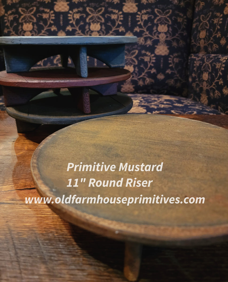 #BW33 Primitive Medium Round Wood Riser MADE IN USA! – Old Farmhouse ...