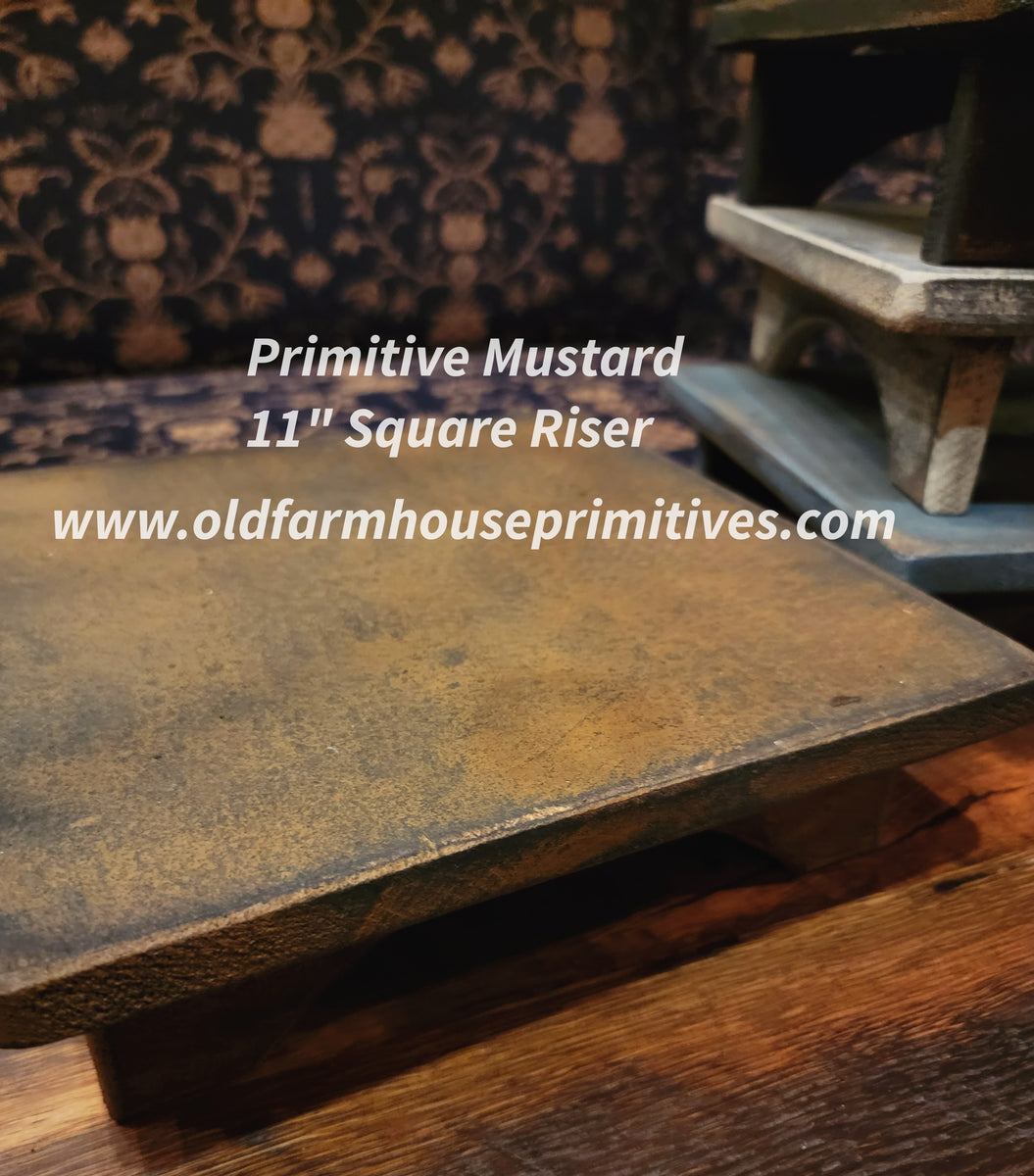 BW35 Primitive Square Wood Riser – Old Farmhouse Primitives