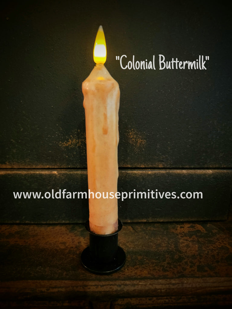 #63DBM "Colonial Buttermilk" 6 Inch Battery Taper – Old Farmhouse ...
