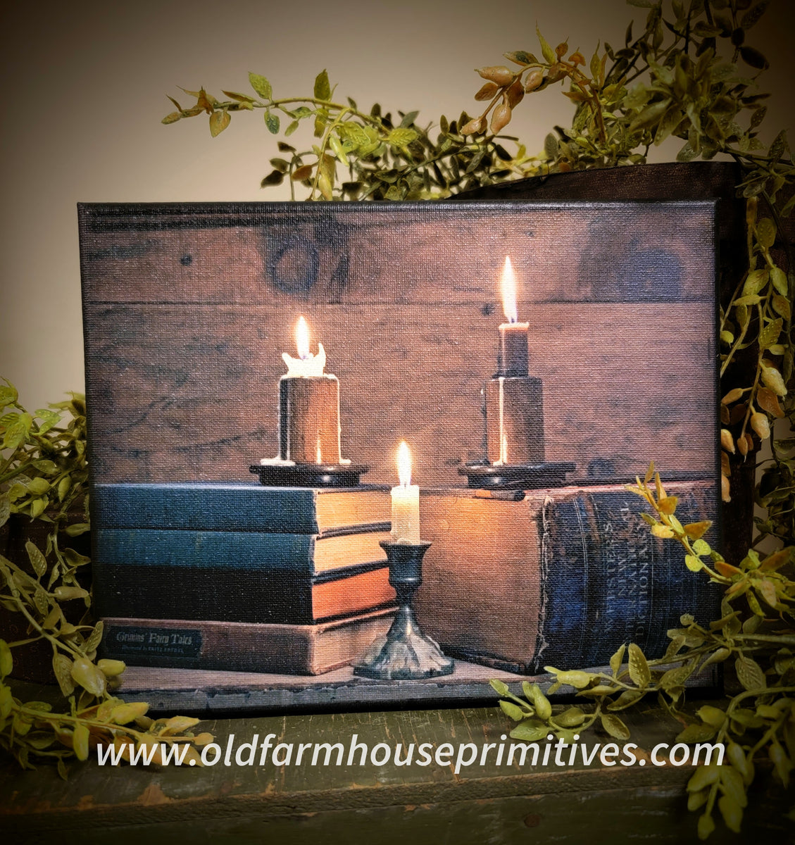 #CVS7124 Primitive "Learning By Candlelight" Canvas MADE IN USA! – Old ...