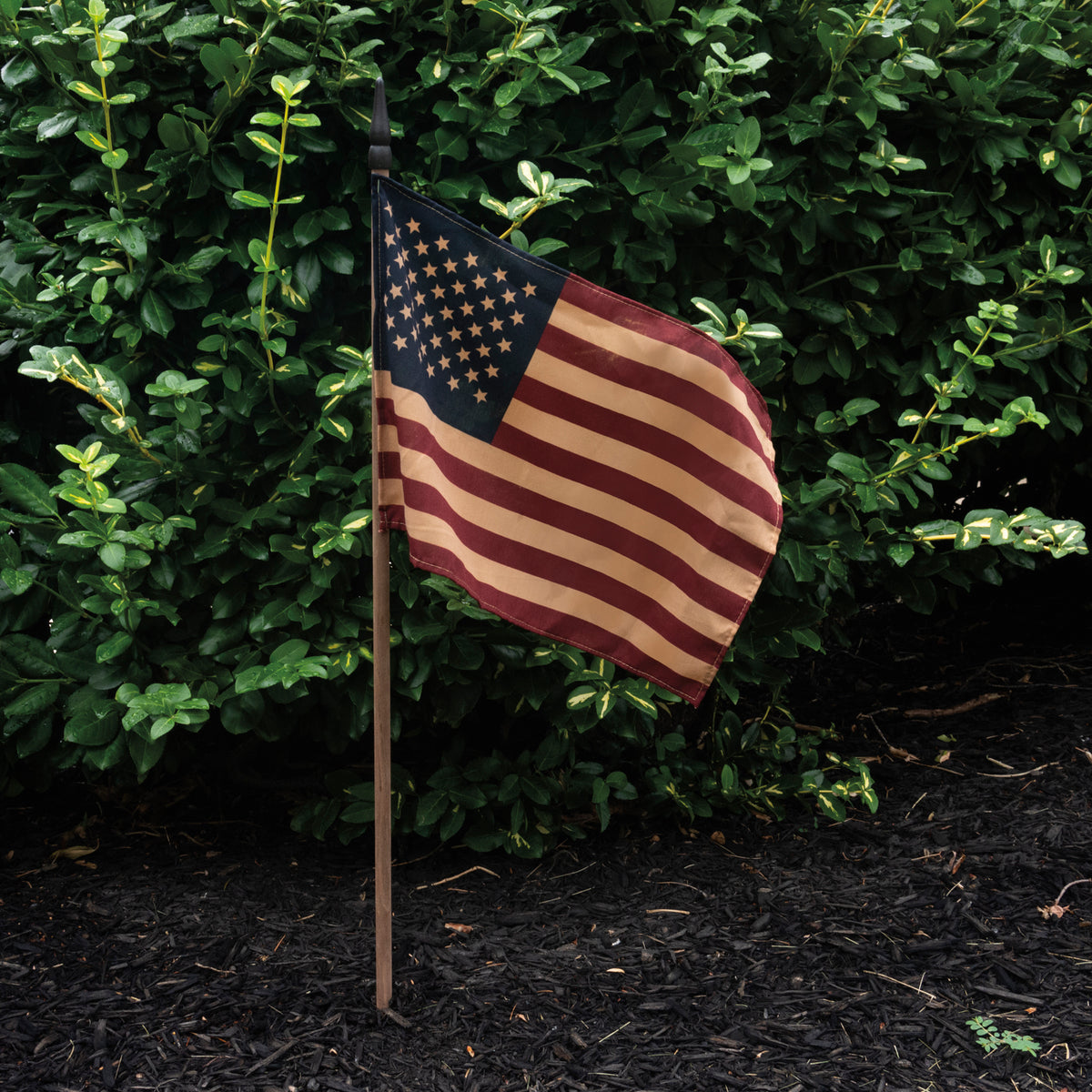 2303 Small Primitive American Flag On Stick – Old Farmhouse Primitives