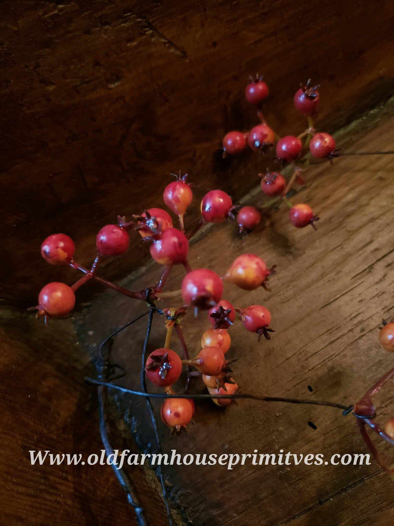 #41252B-OR Primitive Realistic Orange Bittersweet Twig Garland #1 Sell ...