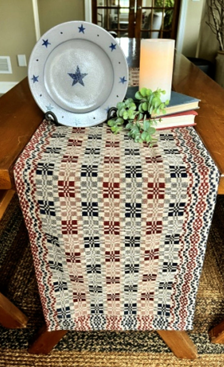 RQ104RUB Parlor Weave - Rust/Black/Linen – Old Farmhouse Primitives