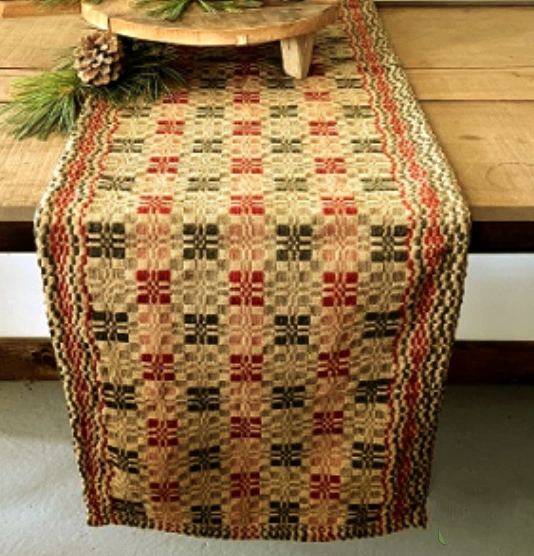 RQ104RG Parlor Weave - Red/Green/Tan – Old Farmhouse Primitives