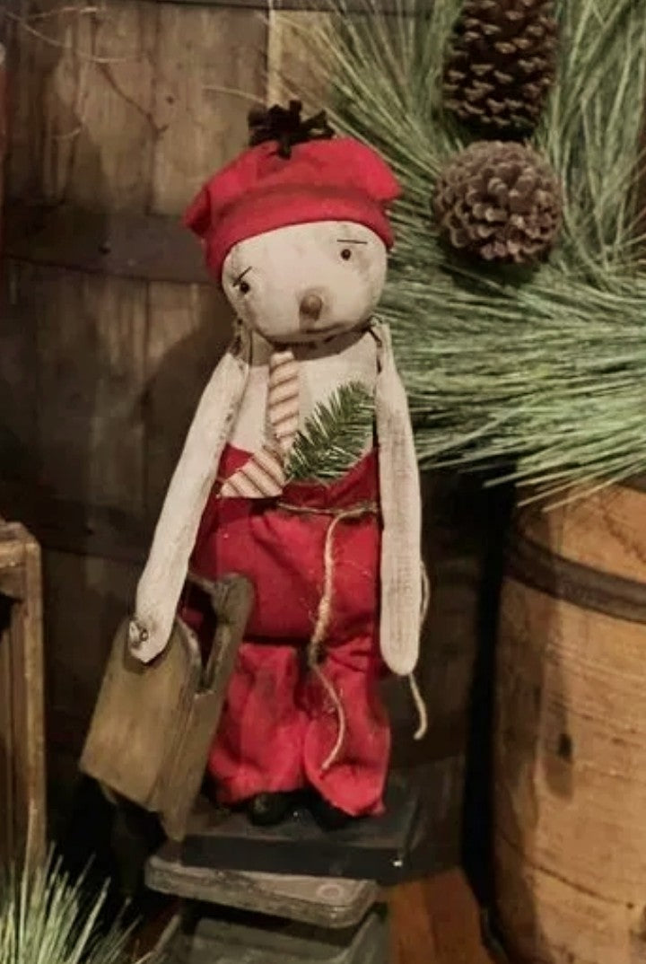 DAW-PLR Primitive "Polar" Snowboy ☃️ – Old Farmhouse Primitives