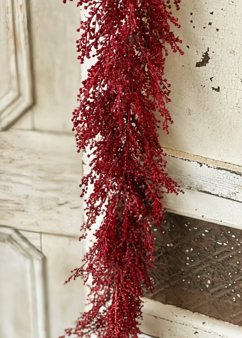XVP9701 6Ft. Frivolity Berry Garland – Old Farmhouse Primitives