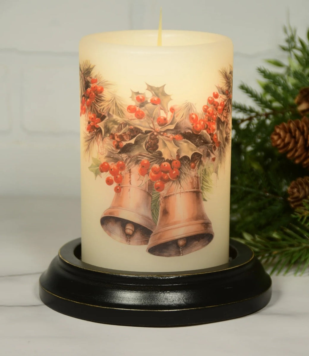 #6VP-VCS/AV "Vintage Christmas Swag" Antique Vanilla Wax Candle Sleeve ...