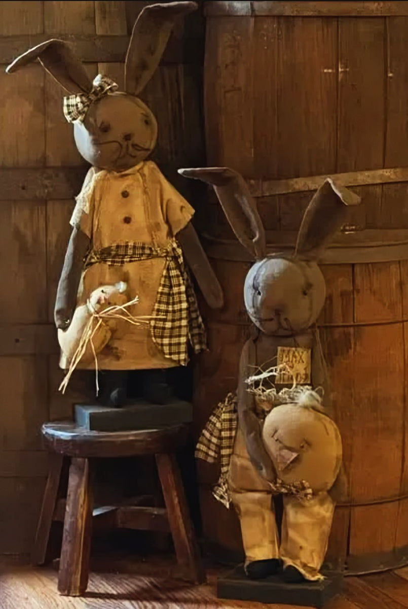 #DAW-MCK Primitive "MECKA" Rabbit Holding Her Chick 🐰 Made In The USA ...