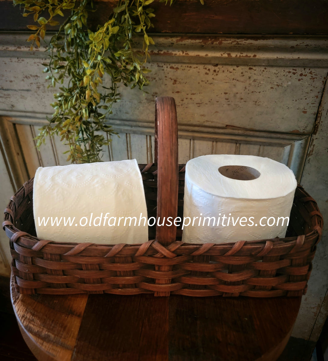 #TAPR-R NEW! "Powder Room" Basket - Red – Old Farmhouse Primitives