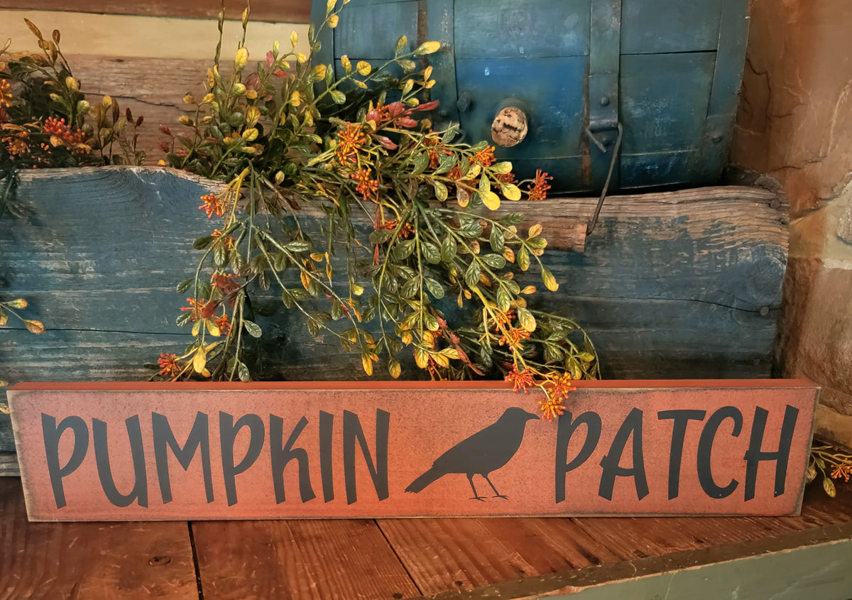 #WH32PP Primitive "Pumpkin Patch" Wood Sign MADE IN THE USA! – Old ...