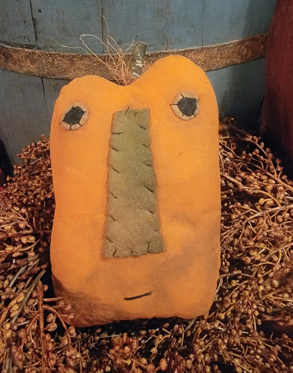 #CW-OC Primitive Large Orange Pumpkin Bowl Filler – Old Farmhouse ...