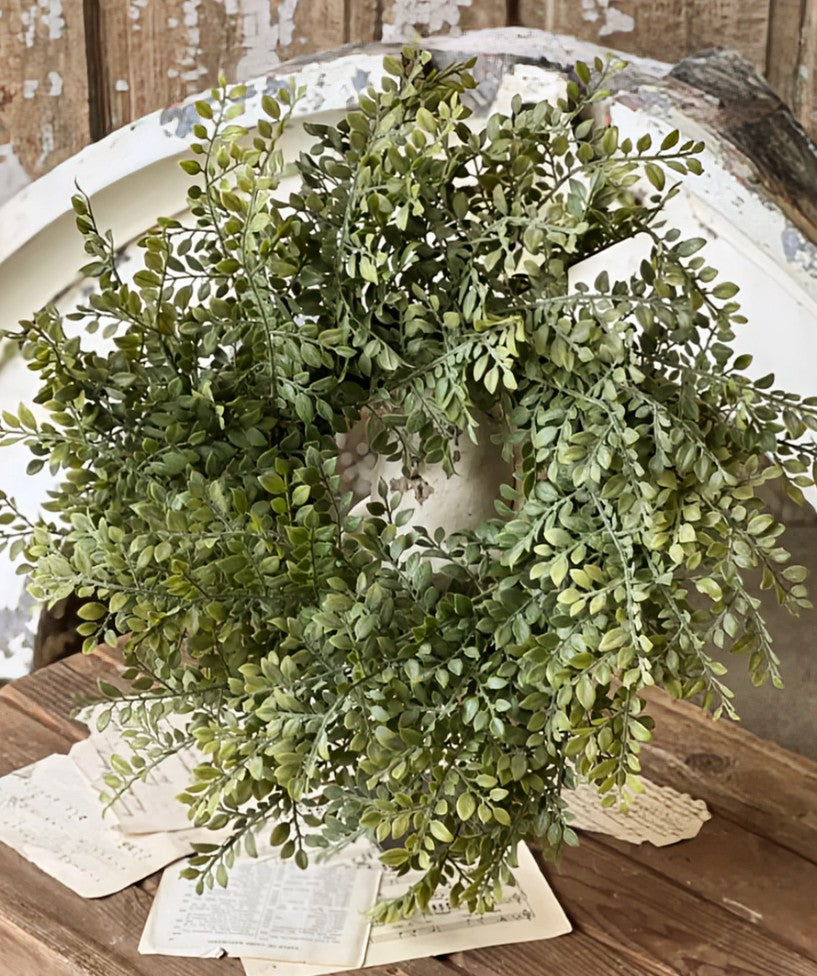 #FA3533 Parterre Leaves 22In Wreath – Old Farmhouse Primitives