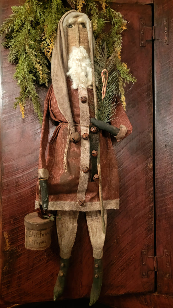 #1FCMA MOSES ALLEN Primitive Hanging "Father Christmas" 🎅 – Old ...