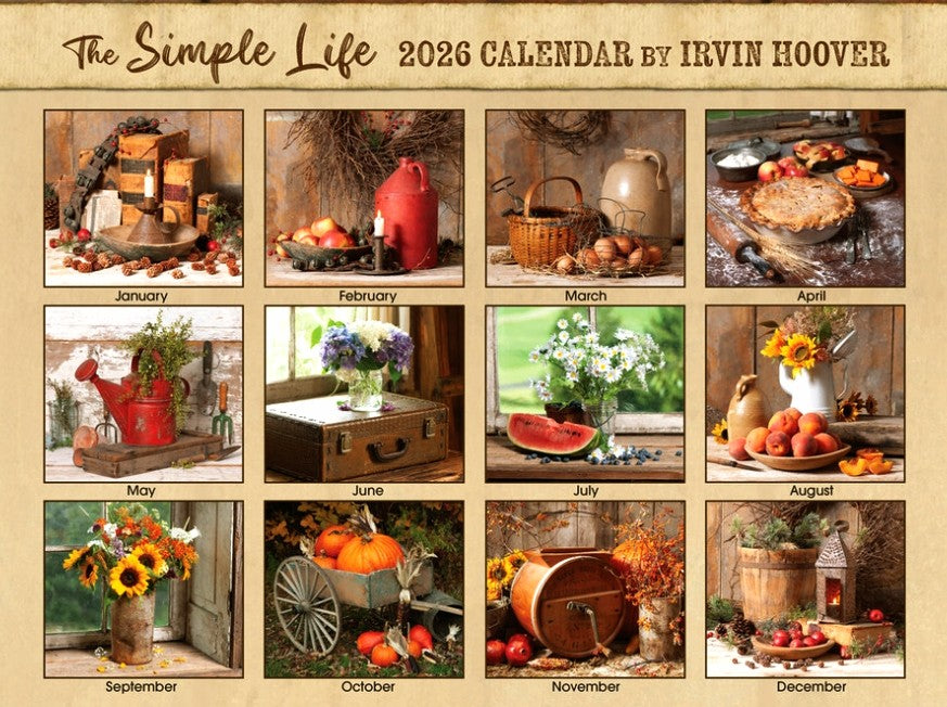 #IH26 "The Simple Life" Irvin Hoover 2026 Wall Calendar – Old Farmhouse ...