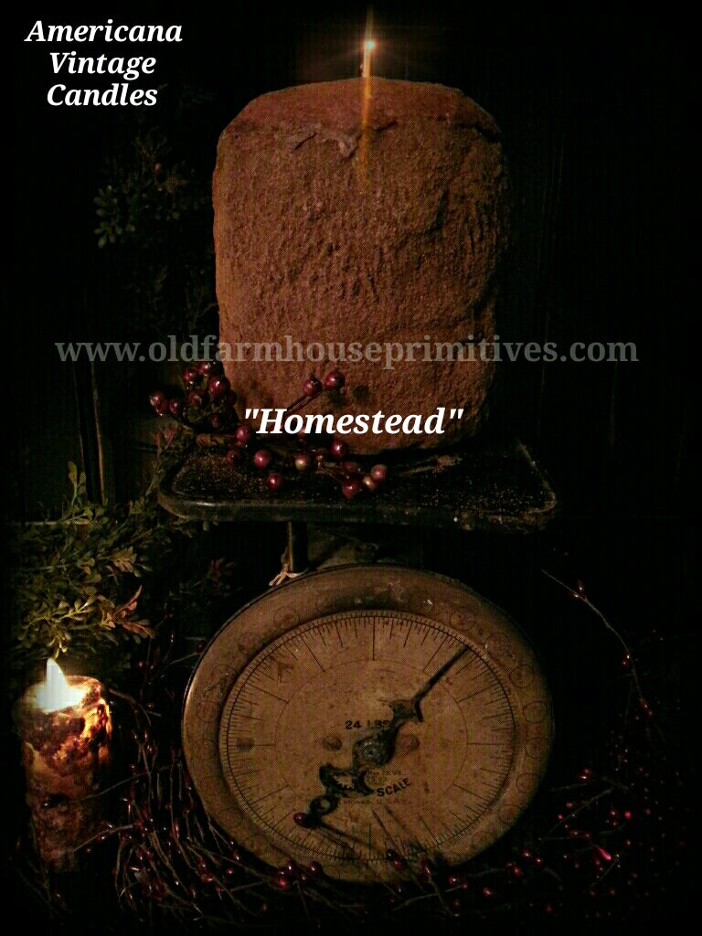 #AVC3 Primitive "HOMESTEAD" ~"Spicy Pumpkin Scent" Americana Vintage C ...
