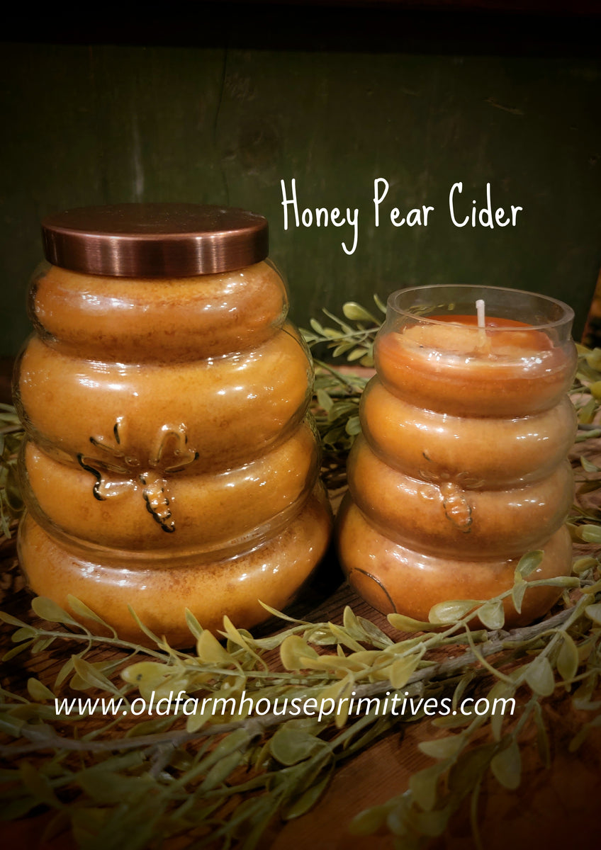 #JBHB71 "HONEY PEAR CIDER" Baby Beehive 🐝 Jar Candle – Old Farmhouse ...