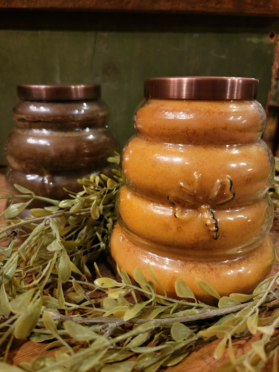 #JBH71 "HONEY PEAR CIDER" Large Beehive 🐝 Jar Candle – Old Farmhouse ...