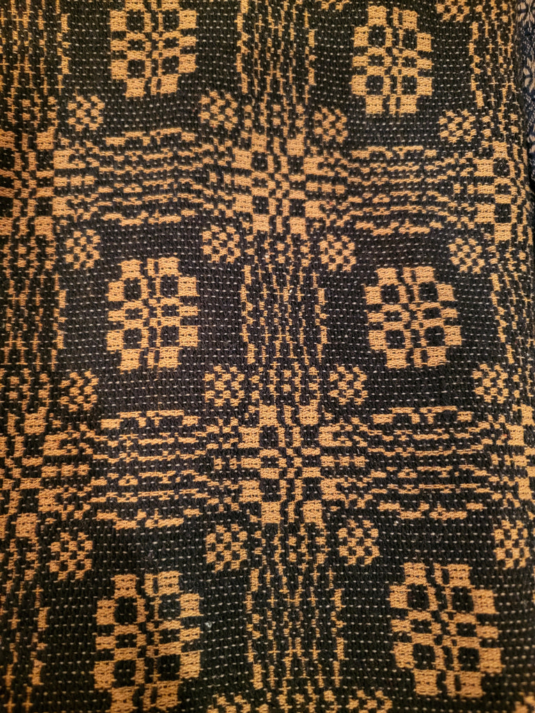 #PCT13BM Primitive Black And Mustard Gettysburg Woven Textiles #1 Sell ...